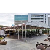 China Custom Made Tarpaulin Folding Push-Pull Tent for Outdoor Sunshade Protection Solution for sale