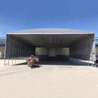 China Custom Made Tarpaulin Folding Push-Pull Tent for Outdoor Sunshade Protection Solution for sale