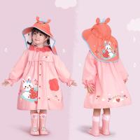 China Children's Raincoat with Cute Cape-style Schoolbag Design at Treasure Kindergarten for sale