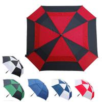 China 60-inch All-fiber Square Spliced Golf Umbrella for Business Professionals and Executives for sale
