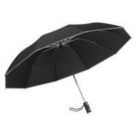 China Business Gift Three-folding Umbrella with LED Light and Fully Automatic Function for sale