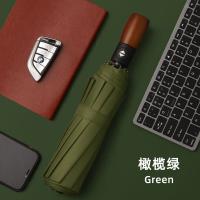China 23 Inches Fiberglass Frame Vinyl Umbrella with Auto Open and Wood Handle in Market for sale
