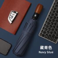 China 23 Inches Fiberglass Frame Vinyl Umbrella with Auto Open and Wood Handle in Market for sale