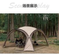 China Waterproof Outdoor Family Luxury Camping Tent with Extra Large Size and Belt Chimney for sale