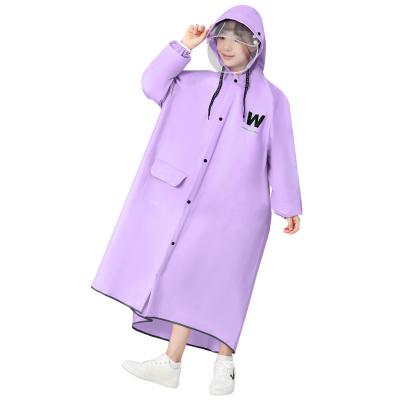 China Outdoor Activity Hiking Raincoat School Trip Poncho with Zipper and Reflective Strip for sale