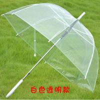 China Metal Ribs Transparent Rain Umbrella with Apollo Design and Customized Logo Printing for sale