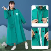 China Outdoor Activity Hiking Raincoat School Trip Poncho with Zipper and Reflective Strip for sale