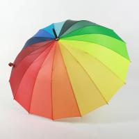 China Bank and Insurance Stall Gift Red 16 Bone Straight Rod Umbrella with Ponegee Fabric for sale