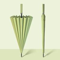 China 190T Nylon Fabric 16k Straight Umbrella Automatic Long Handle Ideal for Men and Women for sale
