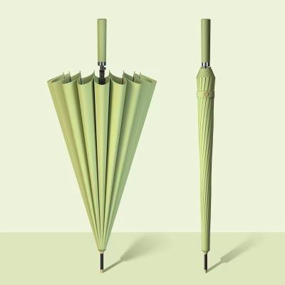China 190T Nylon Fabric 16k Straight Umbrella Automatic Long Handle Ideal for Men and Women for sale