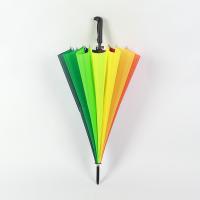 China Bank and Insurance Stall Gift Red 16 Bone Straight Rod Umbrella with Ponegee Fabric for sale
