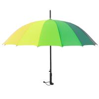 China Bank and Insurance Stall Gift Red 16 Bone Straight Rod Umbrella with Ponegee Fabric for sale