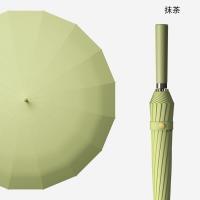 China 190T Nylon Fabric 16k Straight Umbrella Automatic Long Handle Ideal for Men and Women for sale