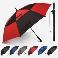 China Customized Logo 8-Bone Automatic Double-Layer Golf Men's Umbrella for Stormy Days for sale