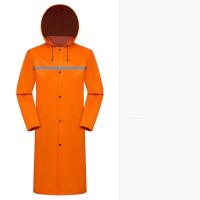 China Men and Women Labor Protection Oxford Cloth Long Reflective Raincoat with Custom Logo for sale