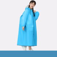 China School Trip Rainwear Large Brim Zipper Poncho with Reflective Strip and Waterproof Design for sale