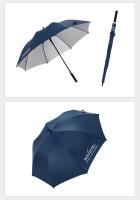 China Custom Gift Straight Silver Glue Umbrella with Semi-automatic Open and Open Diameter 90cm for sale