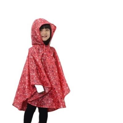 China Primary School Students Raincoat Lightweight and Cute Baby Star Cape Poncho Manufacture for sale
