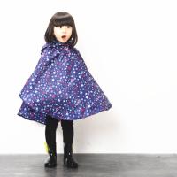 China Primary School Students Raincoat Lightweight and Cute Baby Star Cape Poncho Manufacture for sale
