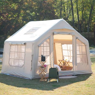 China Large Canvas Glamping Cabin Tent Awnings and Suit Included for Spacious Outdoor Living for sale