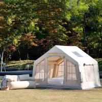 China Large Canvas Glamping Cabin Tent Awnings and Suit Included for Spacious Outdoor Living for sale