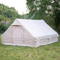 China Outdoor Camping Family Air Inflating Tunnel Tent with Pump in White Portable Design for sale