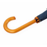China Wooden Hook Handle 8 Rib Umbrella with Customized Company Branding and 190T Pongee Fabric for sale