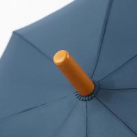 China Wooden Hook Handle 8 Rib Umbrella with Customized Company Branding and 190T Pongee Fabric for sale