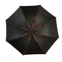 China Auto Open 27 Inch Fiberglass Umbrella with Strong Windproof and Customized Design for sale