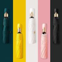 China 97cm Open Diameter Fully-automatic Folding Umbrella for Sunshine and Rain Protection for sale
