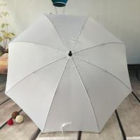 China Black Coated Metal Shaft Polyester Long Handle Straight Pole Golf Umbrella for Business for sale