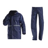 China Customized Oxford Sanitation Raincoat and Rain Pants Set with Double Thick Reflective Body for sale