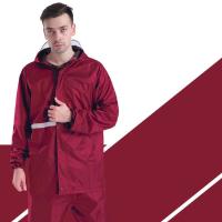 China Customized Oxford Sanitation Raincoat and Rain Pants Set with Double Thick Reflective Body for sale