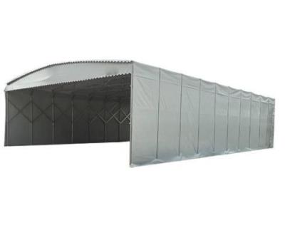 China Customized Printing Tarpaulin Outdoor Push-Pull Shed Telescopic Awning Manufacturers for sale