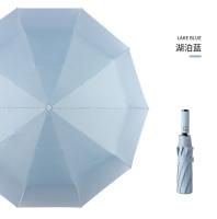 China Business Men's Large 10 Bone Double Umbrella with Millet Handle and 190T Nylon Fabric for sale