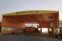 China Telescopic Canopy for Large Mobile Push Rapong Site Activities Custom Made Printing for sale