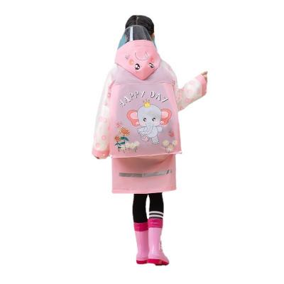 China Rainy Day Must-Have Children's EVA Raincoat with Cartoon Design and Full Body Coverage for sale