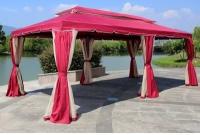 China Pongee Panel Roman Outdoor Awning Catering Stall Yurt Advertising Large Stalls Courtyard Umbrella Tent for sale