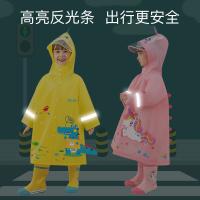 China Custom Logo Printing EVA Children's Raincoat with Reflective Strip and Enlarge Brim for sale