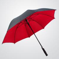 China Personalized Customized Golf Umbrella Windproof Auto Open Extra Long Paraguas 190T Ponegee Fabric for sale