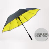 China Personalized Customized Golf Umbrella Windproof Auto Open Extra Long Paraguas 190T Ponegee Fabric for sale