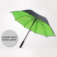 China Personalized Customized Golf Umbrella Windproof Auto Open Extra Long Paraguas 190T Ponegee Fabric for sale