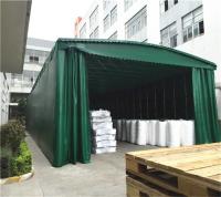 China Life Span about 10 Years Outdoor Event Large Warehouse Telescopic Mobile Wheel Awning for sale