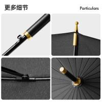 China Large Anti-wind Umbrella 24k Automatic Long Handle in Minimalism Style for Rainstorm for sale