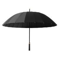 China Large Anti-wind Umbrella 24k Automatic Long Handle in Minimalism Style for Rainstorm for sale
