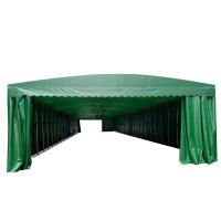 China Life Span about 10 Years Outdoor Event Large Warehouse Telescopic Mobile Wheel Awning for sale