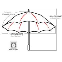 China Minimanist Design Style Auto Open 30 Inch Windproof Pongee Golf Umbrella with Print Logo for sale