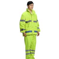 China Bubble Tea Reflective Stripe Hooded Rain Suit Rainwear for Single-person Rainwear Needs for sale