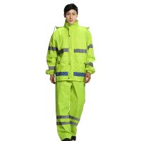 China Bubble Tea Reflective Stripe Hooded Rain Suit Rainwear for Single-person Rainwear Needs for sale