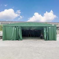China Telescopic Corridor with Custom Made Large Electric Push-Pull Shed and Folding Awning for sale